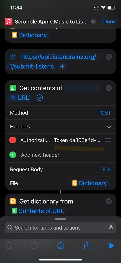 Scrobbling Apple Music songs to ListenBrainz via Shortcut ... Scrobbling Apple Music songs to ListenBrainz via Shortcut ...