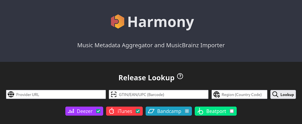 Harmony: Music Metadata Aggregator and MusicBrainz Importer ...