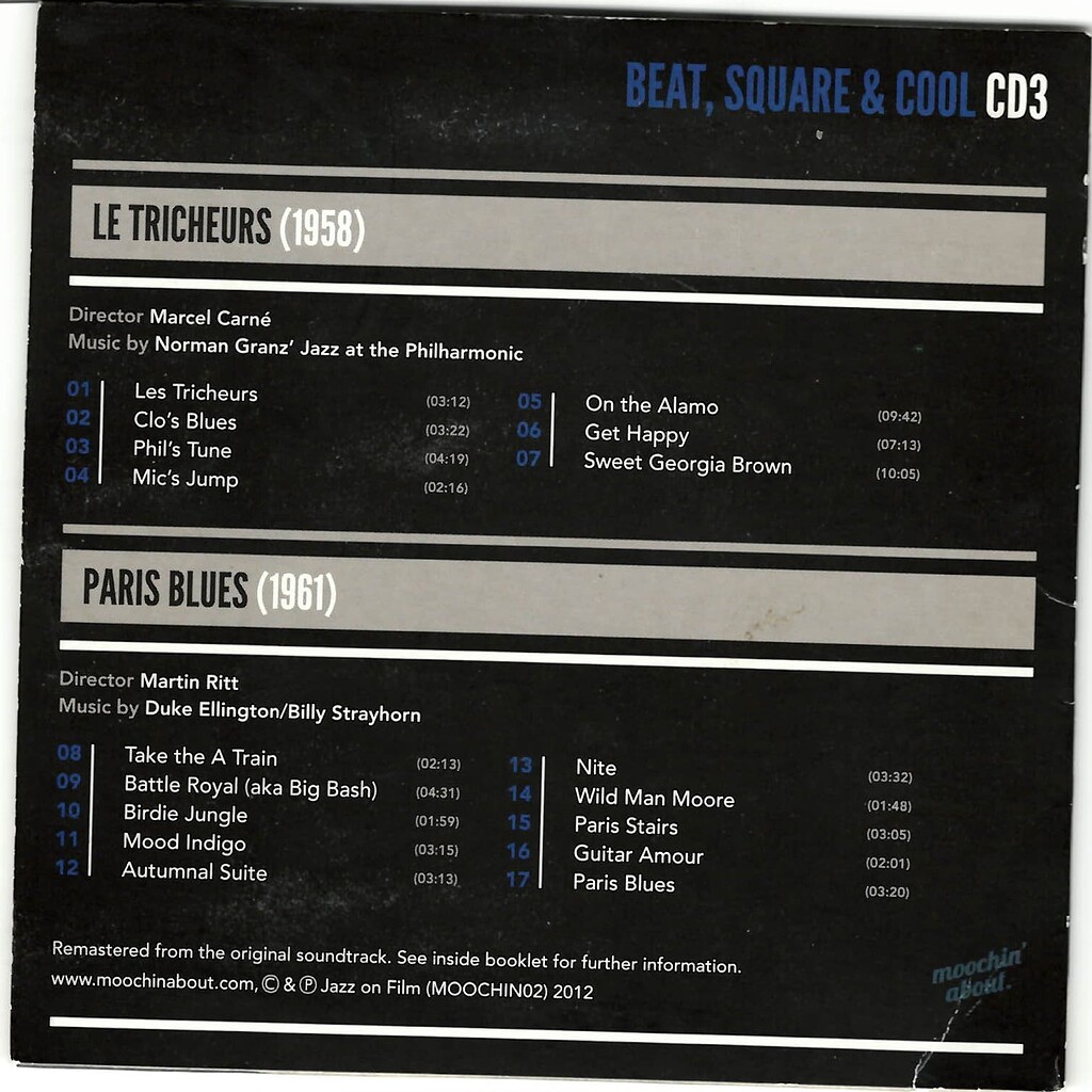 Proper artist credit for a jazz track from a film score - Style ...