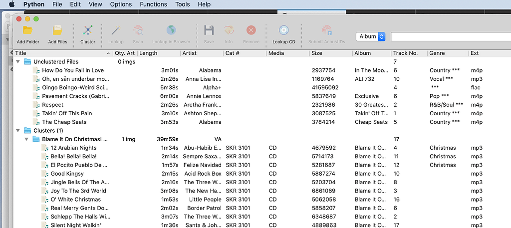 Sum Of Certain Column Values Musicbrainz Picard Metabrainz Community Discourse
