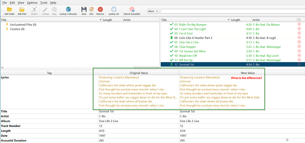 Why does Picard show Lyrics in dark-yellow? - MusicBrainz Picard ...