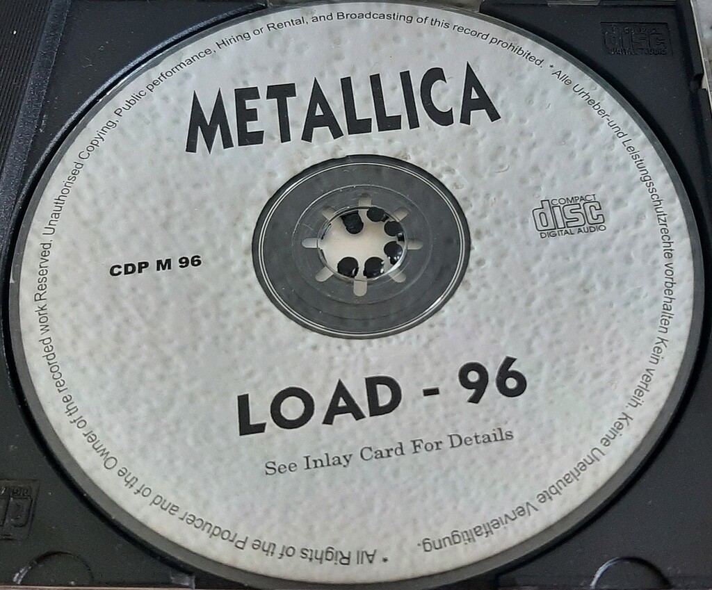 Help needed with adding new Metallica - Load Disc ID - MusicBrainz ...