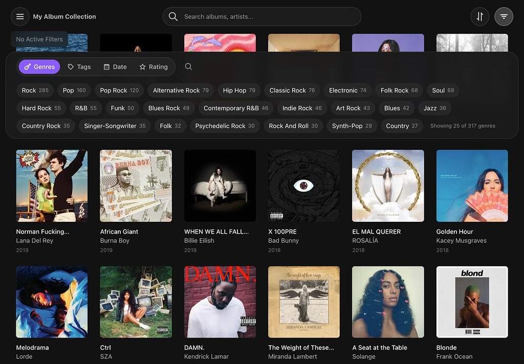 Collection Browser — a web app to browse and filter your MusicBrainz ...