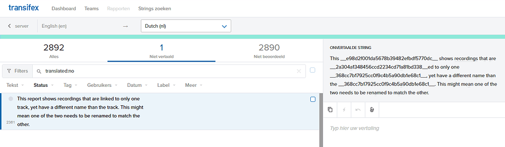 UUIDs shown in translatable strings - Development - MetaBrainz Community Discourse