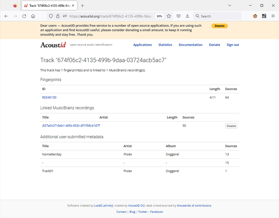 Picard scan still returning new AcoustID submissions as standalone recordings - AcoustID ...