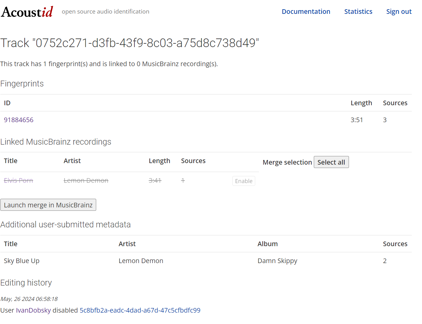 When does it make sense to give tracks another track number then the ...