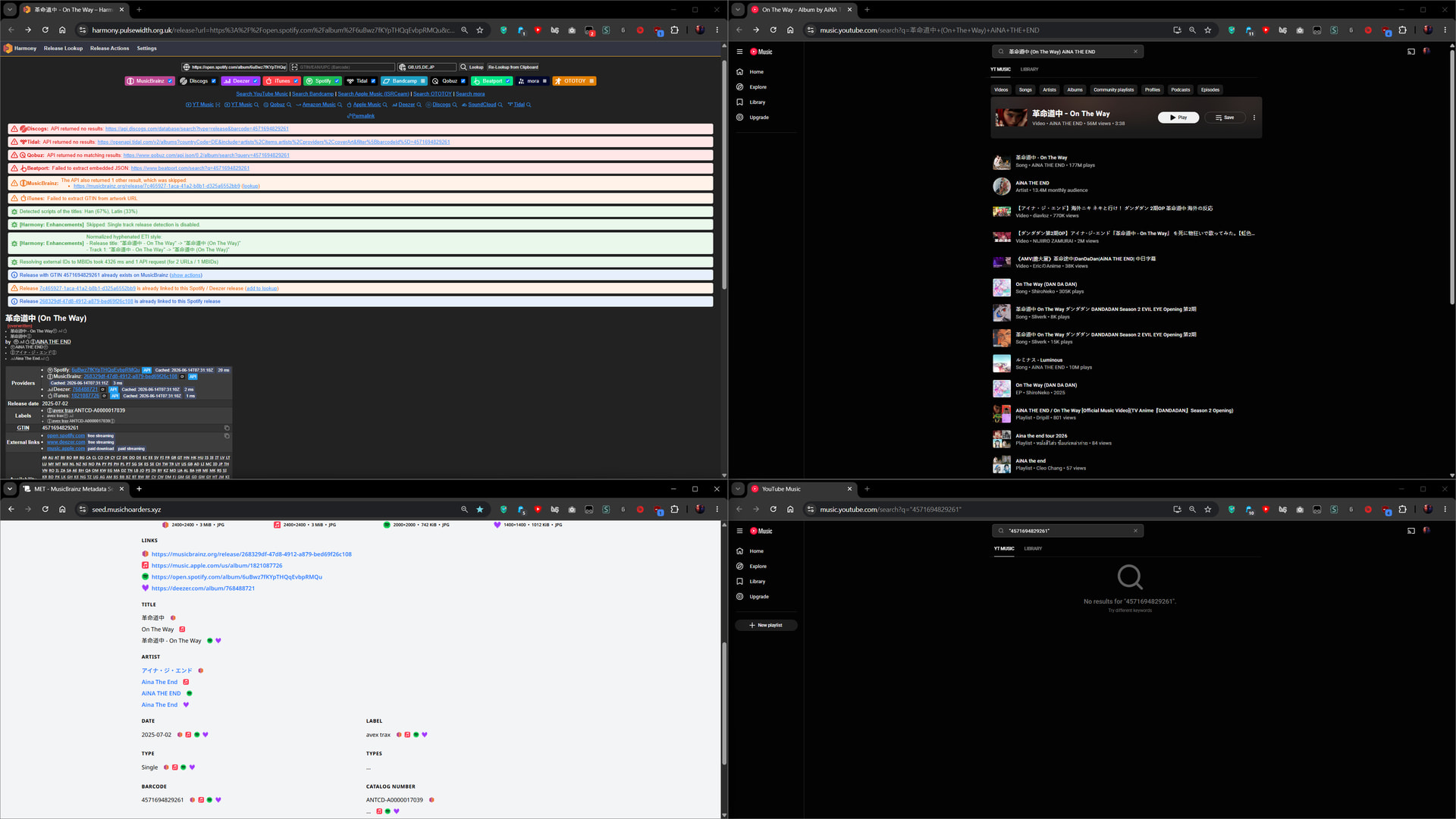 Harmony: Music Metadata Aggregator and MusicBrainz Importer - Page 22 ...